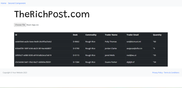 How to read csv file in angular 16+? - Therichpost
