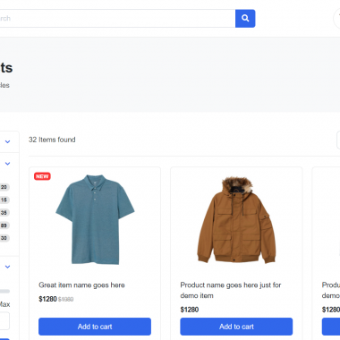Reactjs Ecommerce Templates - Therichpost