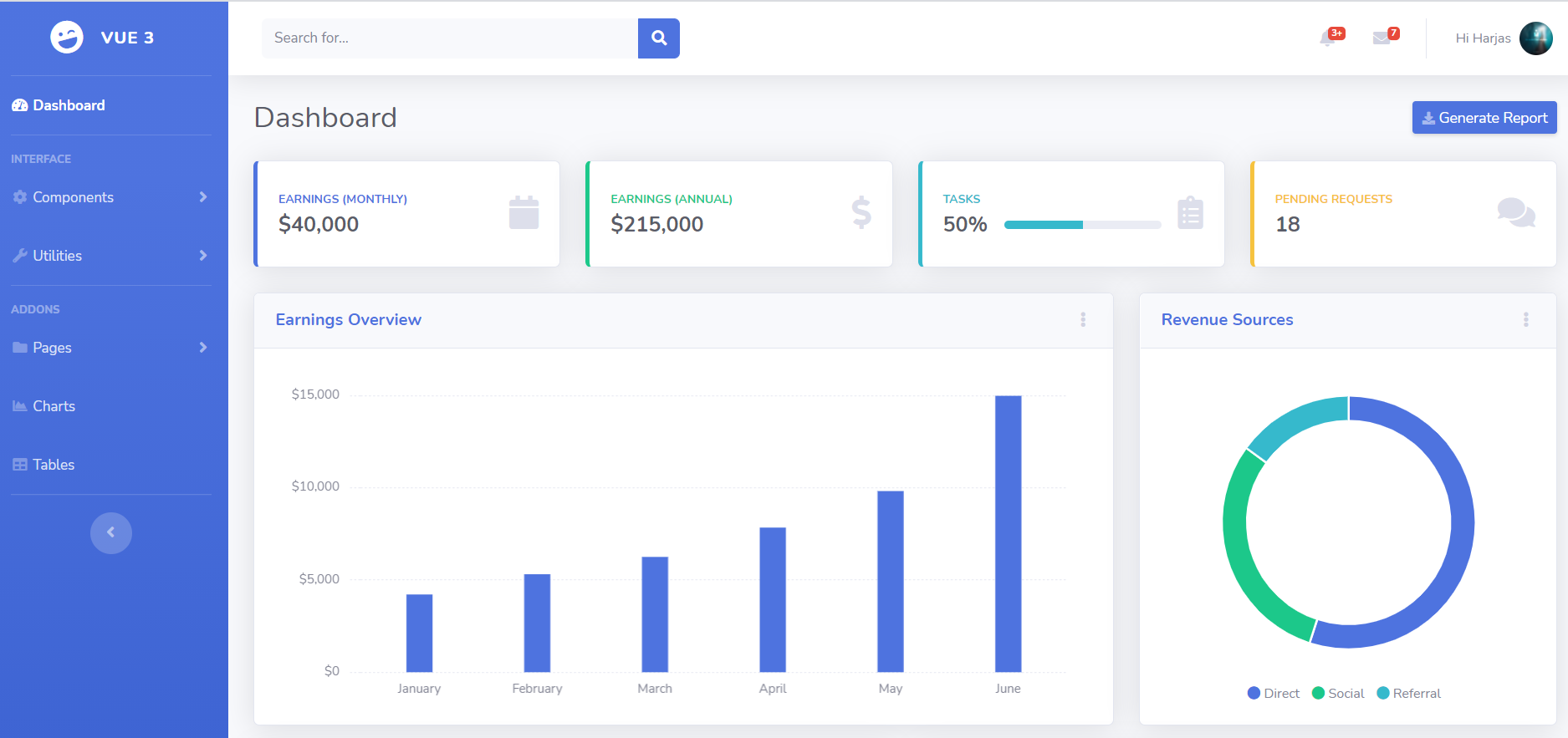Vue 3 Admin Template