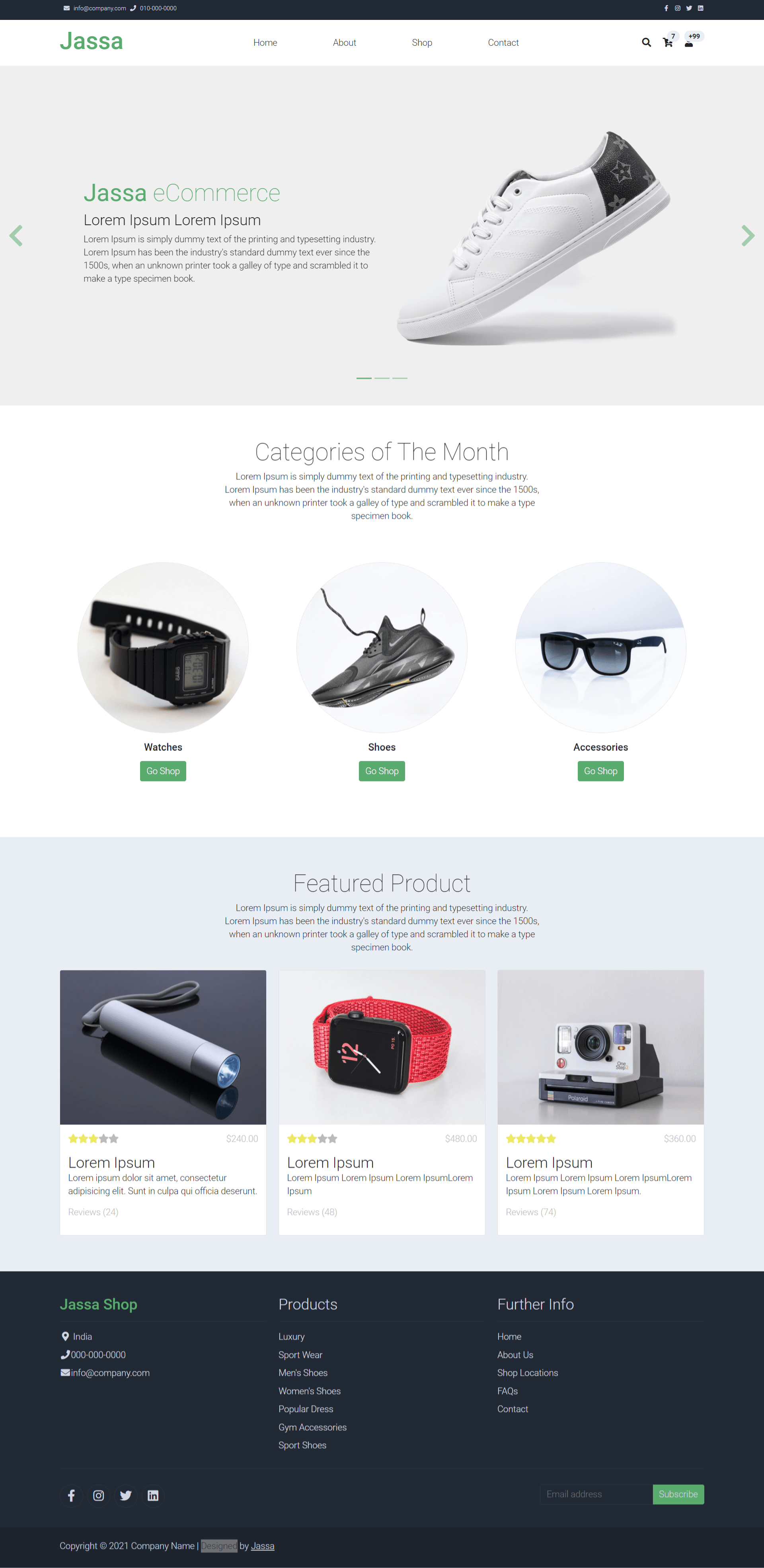 Reactjs Ecommerce Template Free Jassa Shop Therichpost Belajar Bahasa 