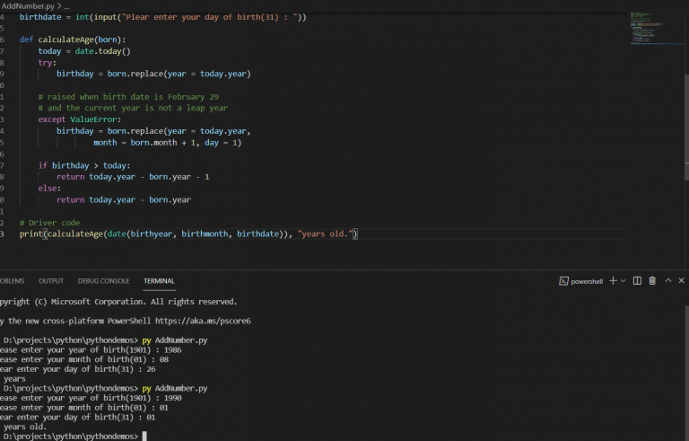 How To Build Age Calculator With Python 3 Therichpost