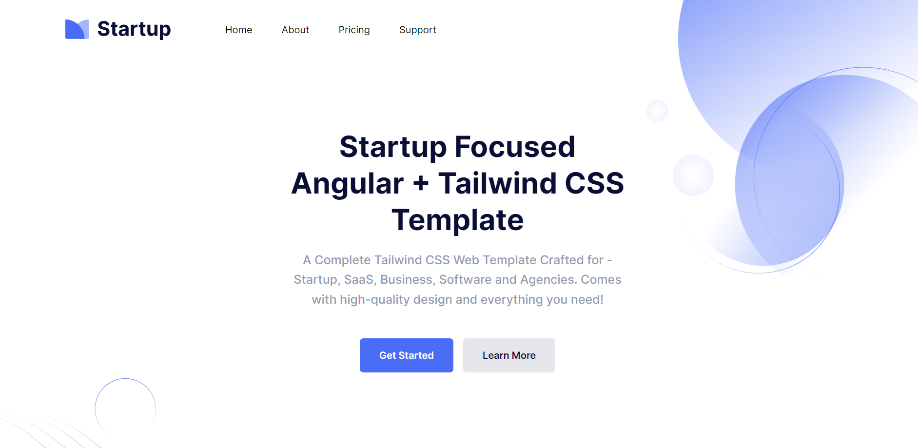 Startup Tailwind CSS Template For Startup Business UIdeck 