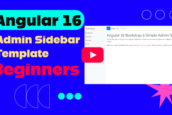 Building Modern Animated Admin Dashboard Template in Angular 16 - Therichpost