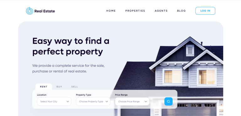 Angular 16 Real Estate Website Template with Source Code - Therichpost