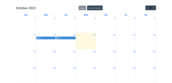Customized FullCalendar in Reactjs - Therichpost