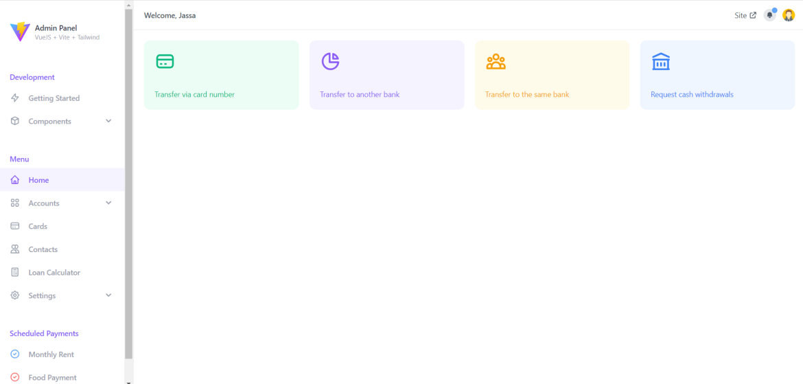 Vuejs Free Admin Dashboard Template 10 - Therichpost