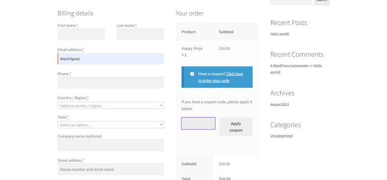 How To Move Coupon Form Before Subtotal In Woocommerce Checkout Therichpost