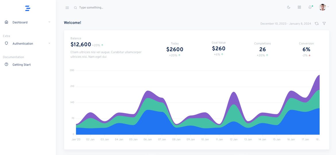 Ajooni Free Bootstrap Admin Dashboard Template - Therichpost