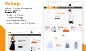 Angular 17 + Free Ecommerce Template - Therichpost