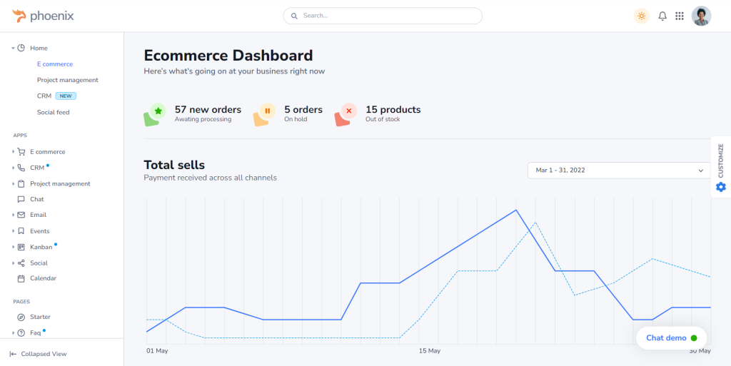 Phoenix – Free Admin Dashboard & WebApp Template - Therichpost Phoenix – Free Admin Dashboard & WebApp Template - Therichpost