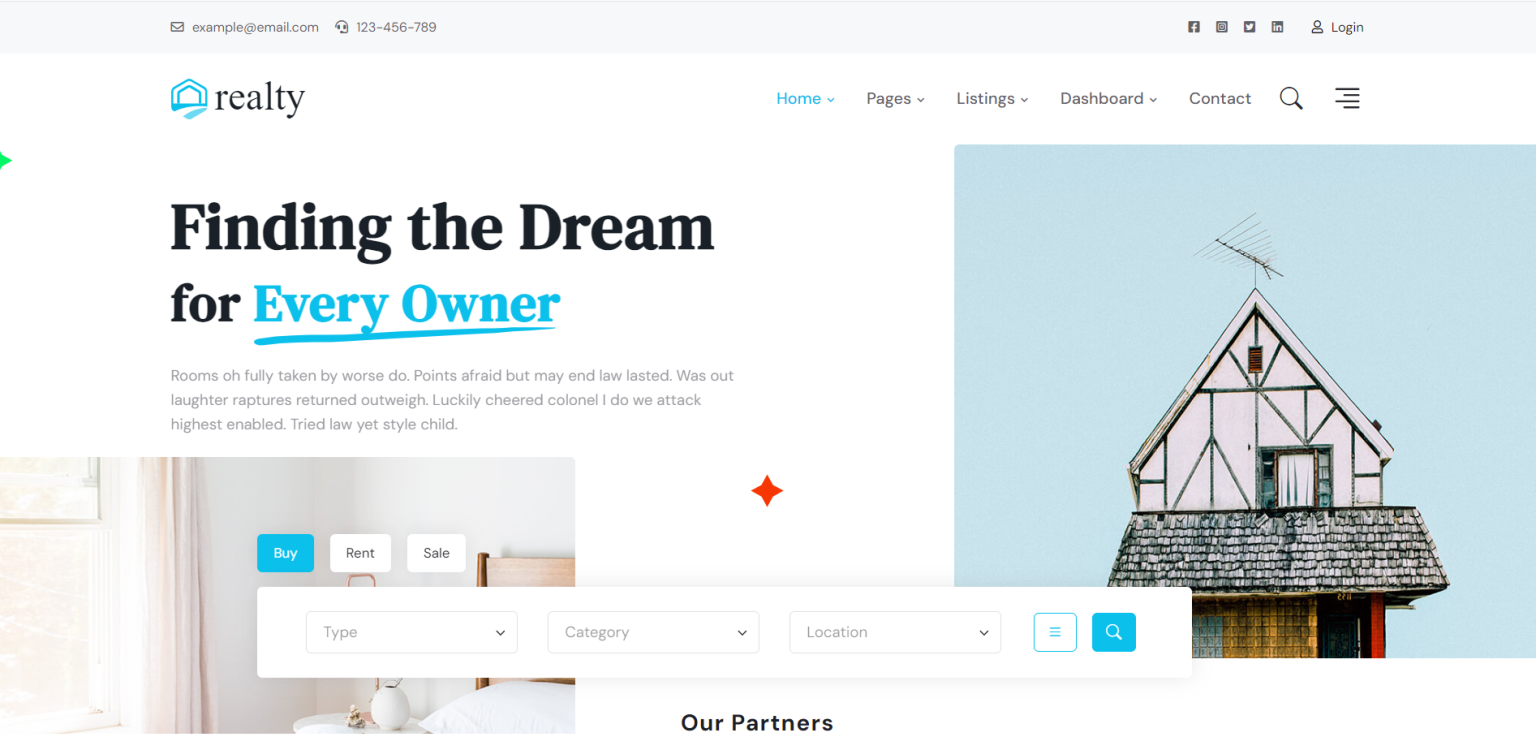 Reactjs - Real Estate Bootstrap 5 Template - Therichpost