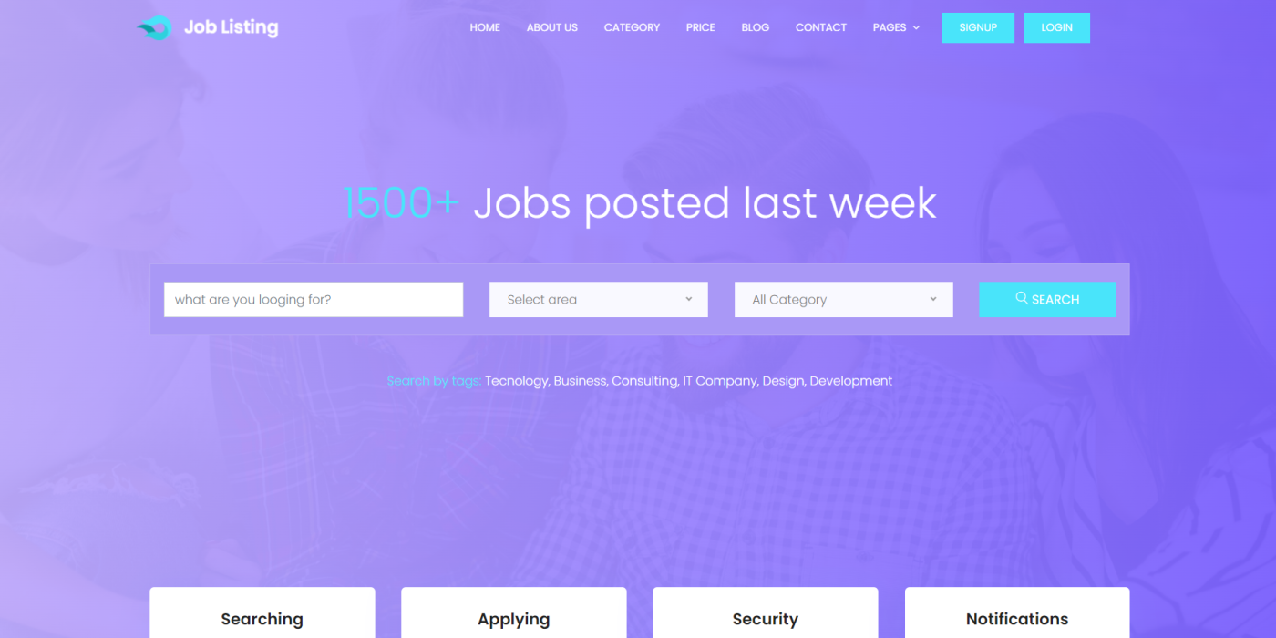 JobListing – Free Angular 17 Corporate Website Template for Job Board ...
