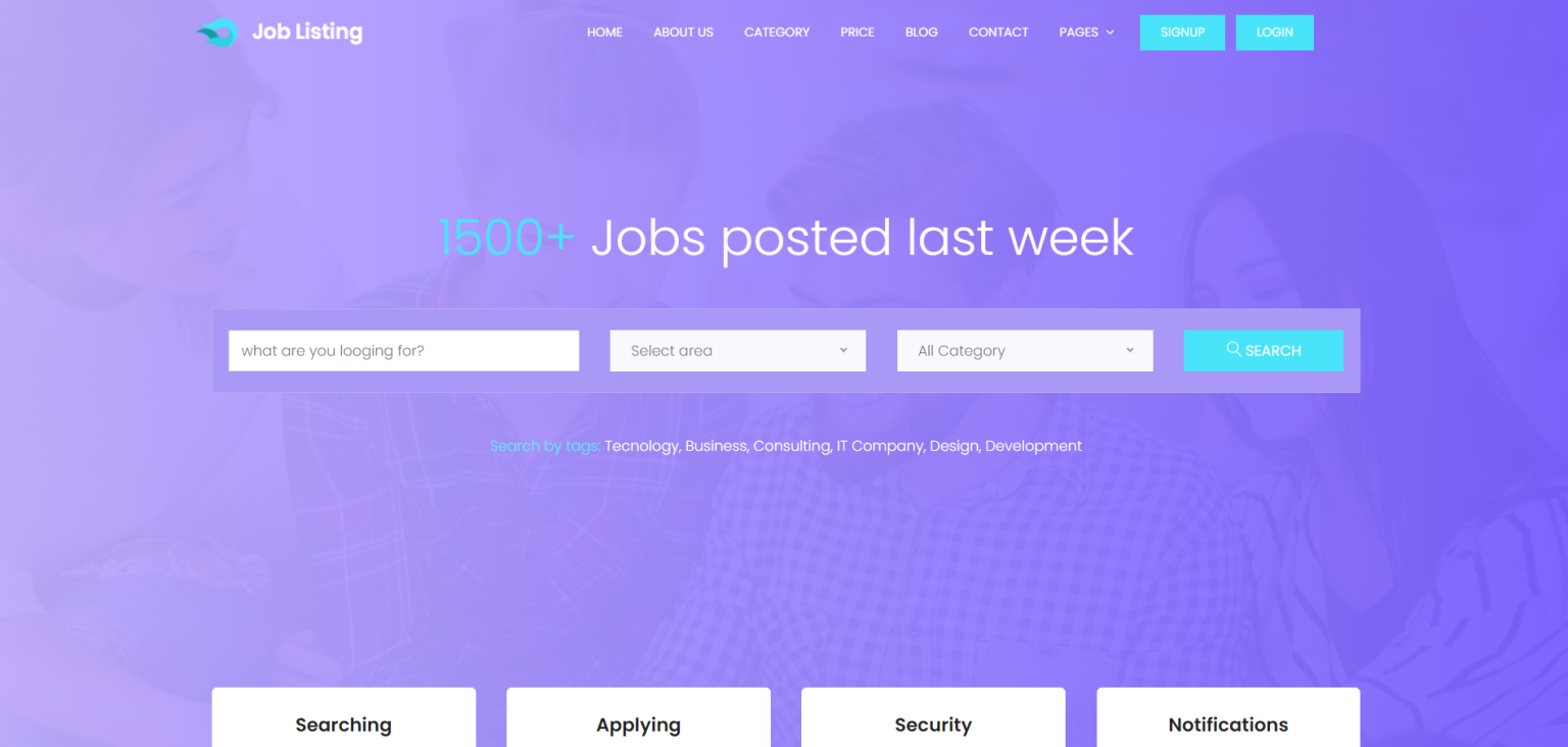 JobListing – Free Angular 17 Corporate Website Template for Job Board | Job Portal - Therichpost