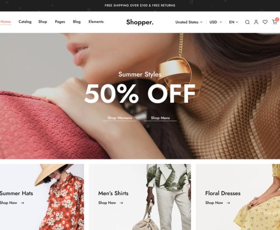 Free Ecommerce Templates - Therichpost