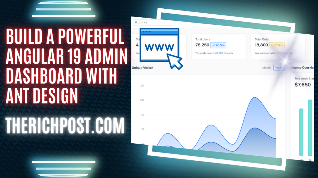 Build a Powerful Angular 19 Admin Dashboard with Ant Design - Therichpost