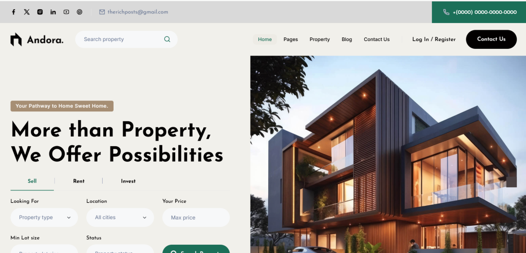 Angular 19+ Real Estate Website Template Free - Property Listing ...