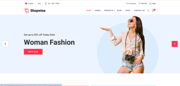Free Bootstrap 5 Ecommerce Fashion Store Website Template – Modern & Responsive Design - Therichpost
