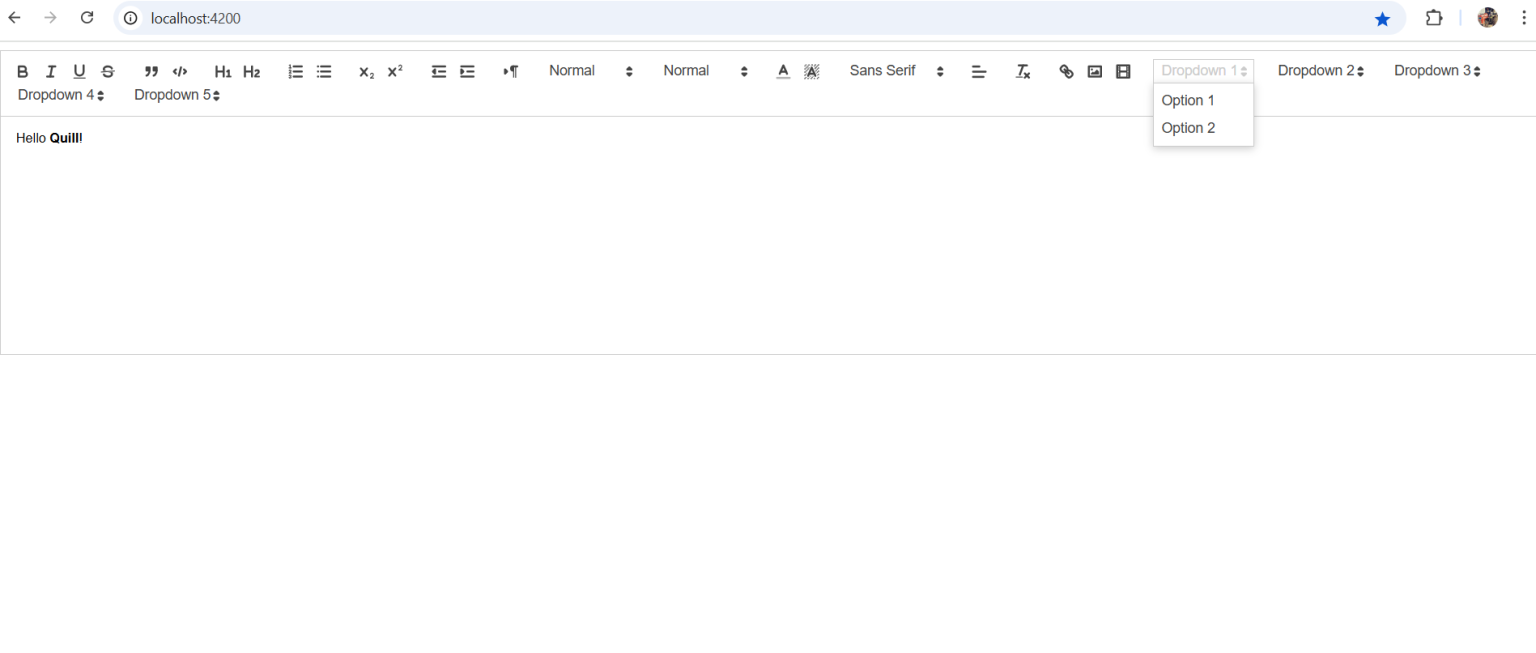 How to Add Custom Dropdowns in Quill Editor | Angular 19 Tutorial - Therichpost